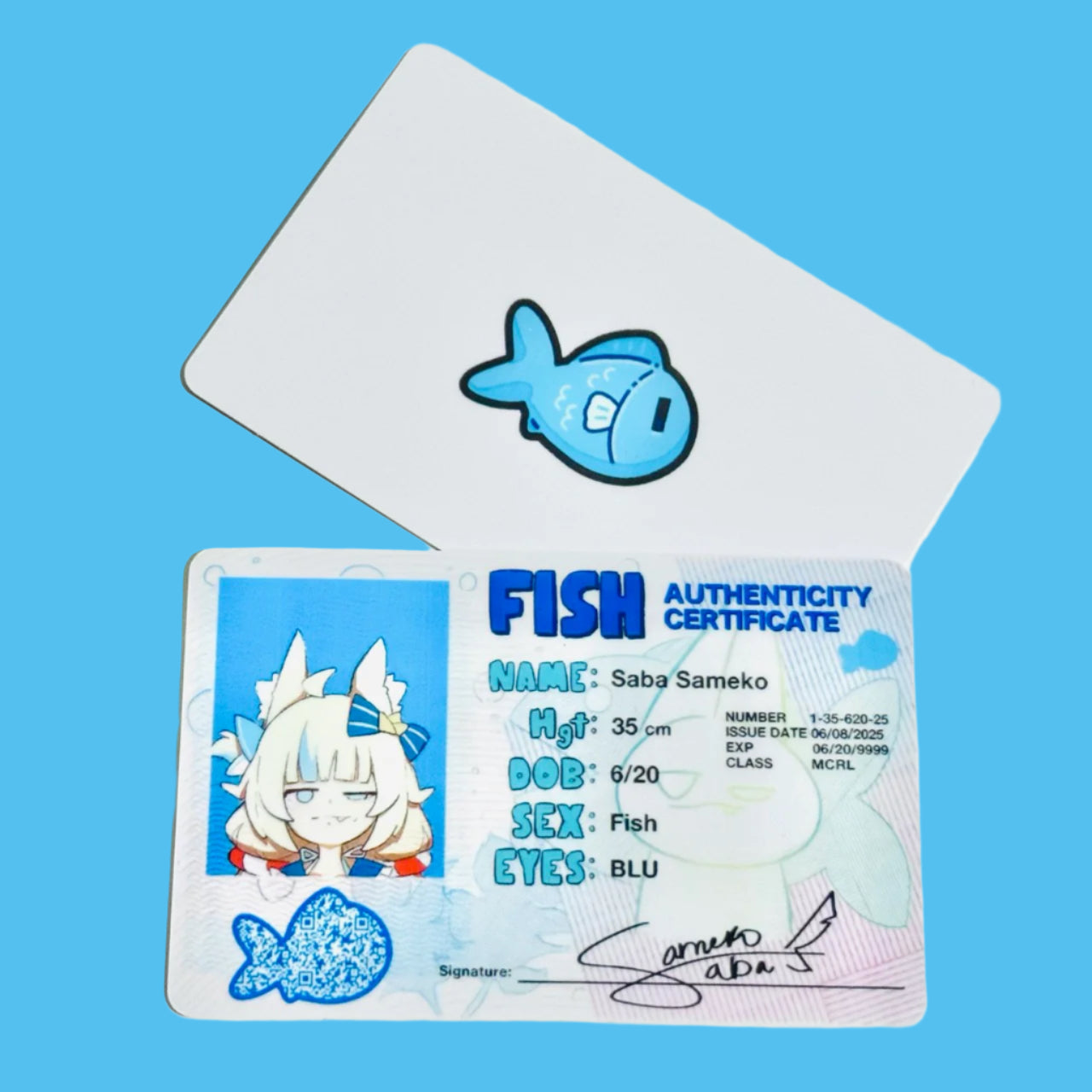 Sameko Saba ID Card - VTubers - TheMysteryShack