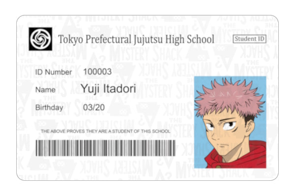 Student ID Cards - Jujutsu Kaisen - TheMysteryShack