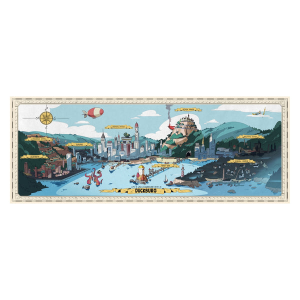 Duckburg Map Poster - DuckTales- TheMysteryShack
