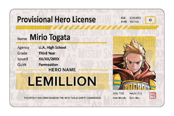 Other - Provisional Hero License - My Hero Academia - TheMysteryShack