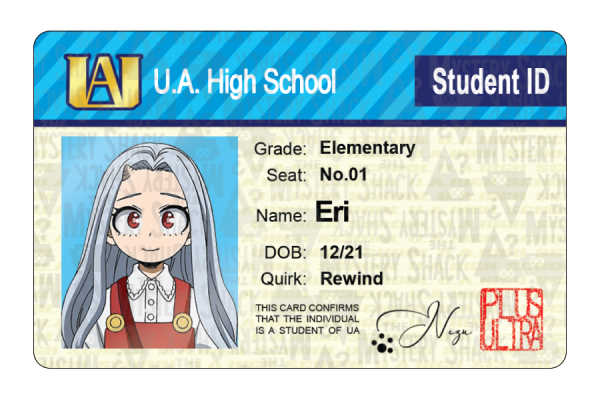 Other - UA Student IDs - My Hero Academia - TheMysteryShack